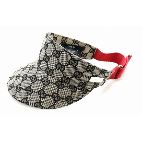 Gucci | Bags | Gucci Gg Canvas Sun Visor Hat Khaki Beige Black | Poshmark